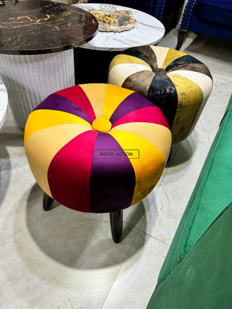 Patchwork stool 005 – Wood Action