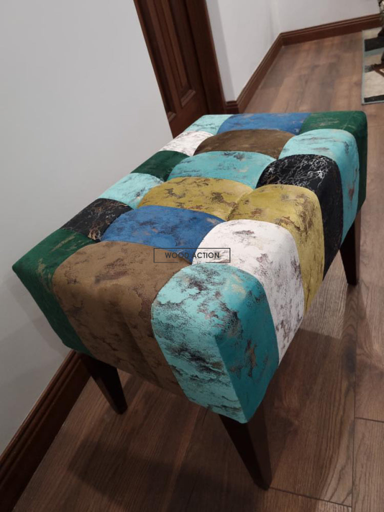 Patchwork stool 006 – Wood Action