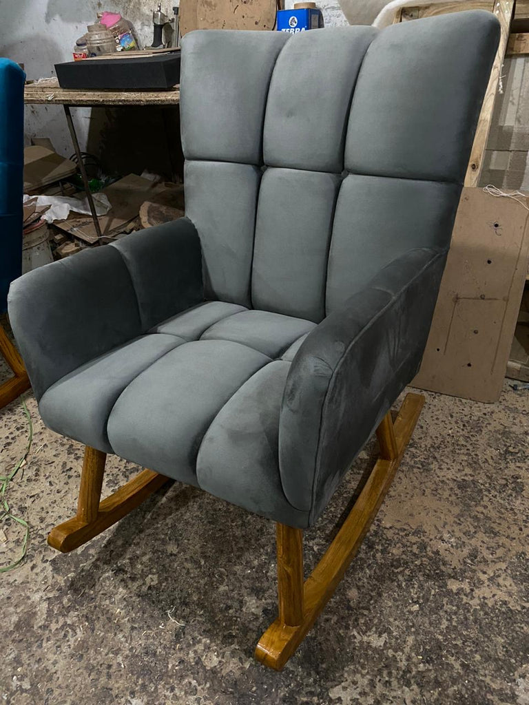 James rocking chair Grey – Wood Action
