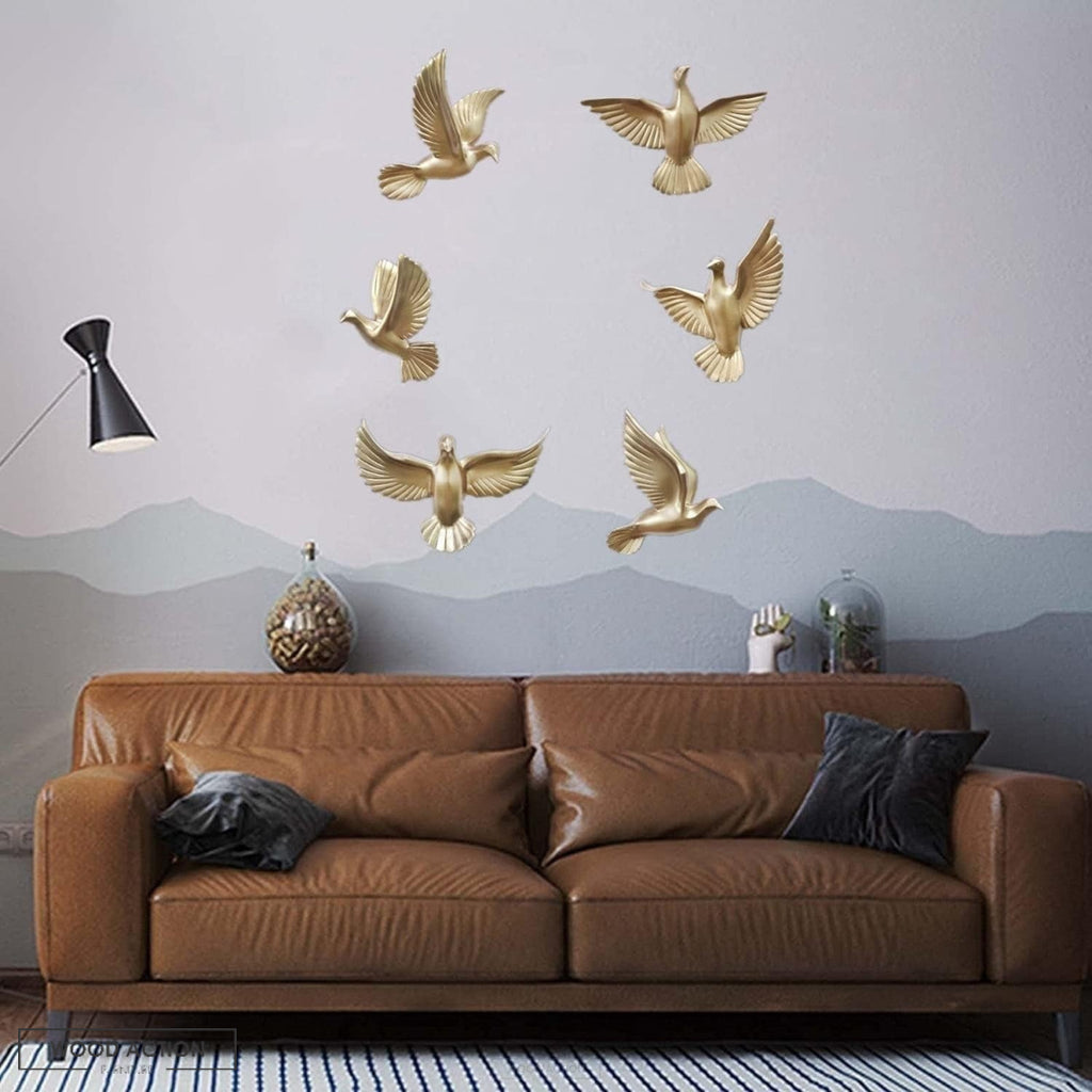 6 Pigeon Wall Décor – Wood Action