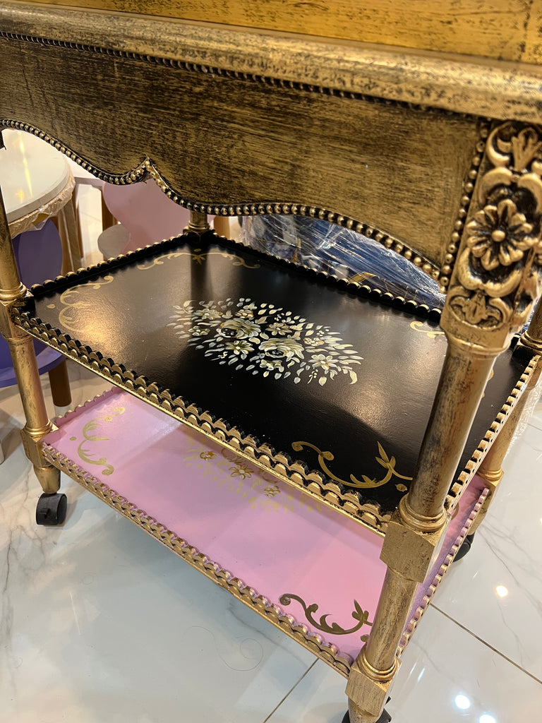 Hand painted trolley 02 – Wood Action