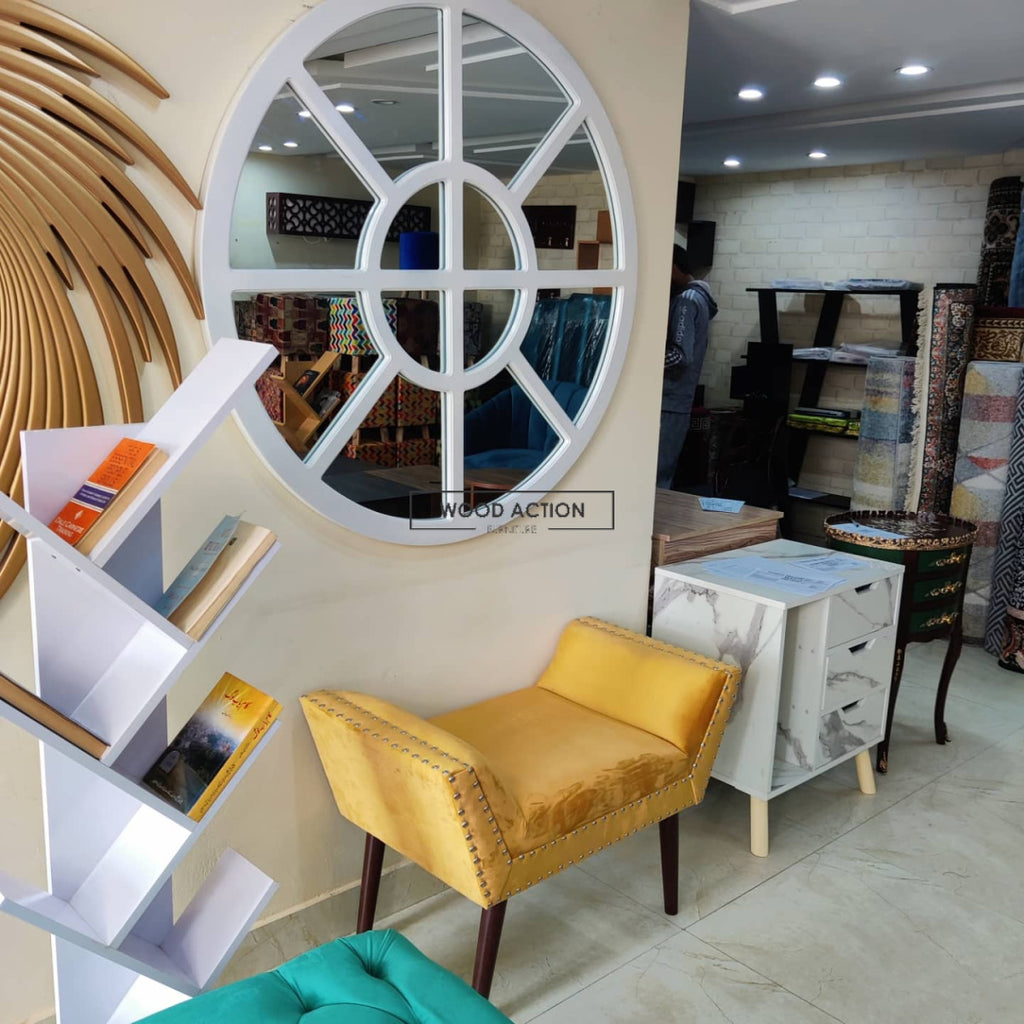 Alex Round Mirror – Wood Action