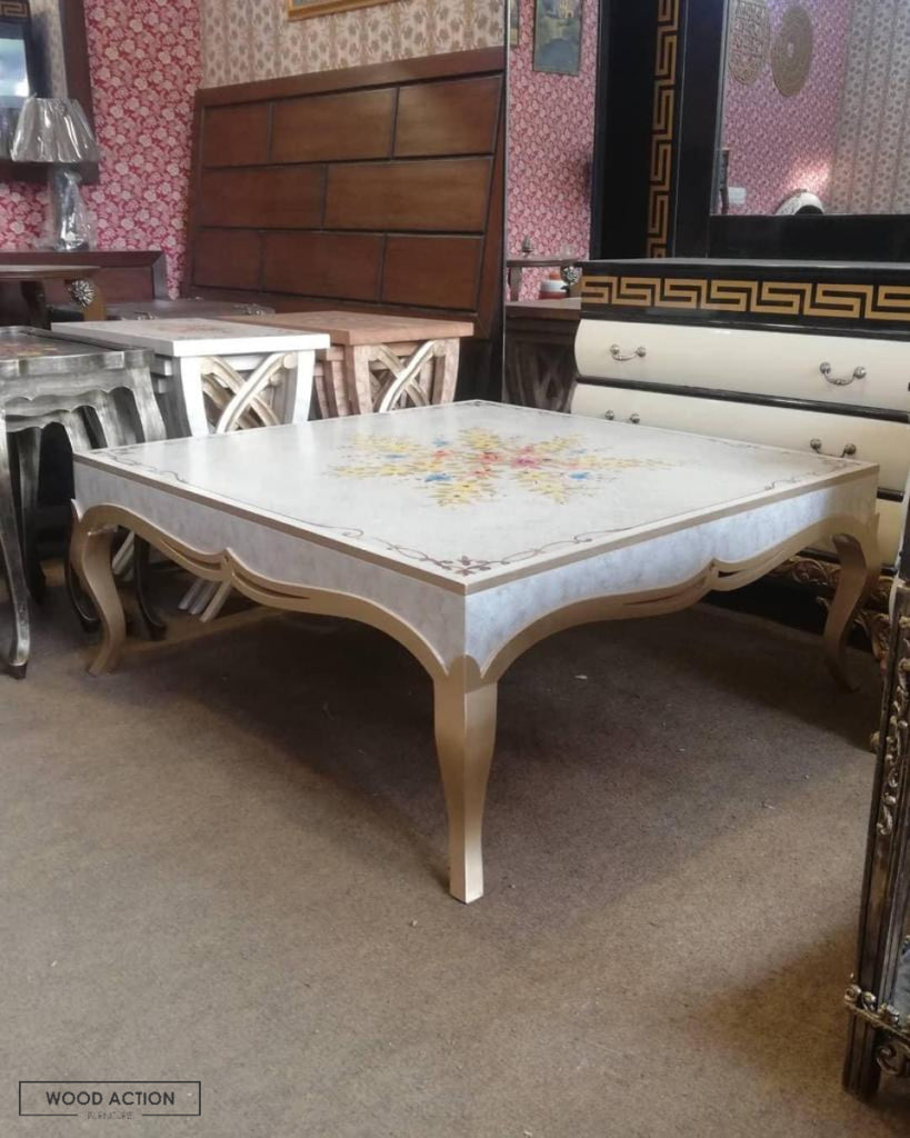 Bella Hand Painted Center Table – Wood Action