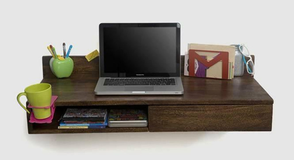 Floating Laptop Table – Wood Action