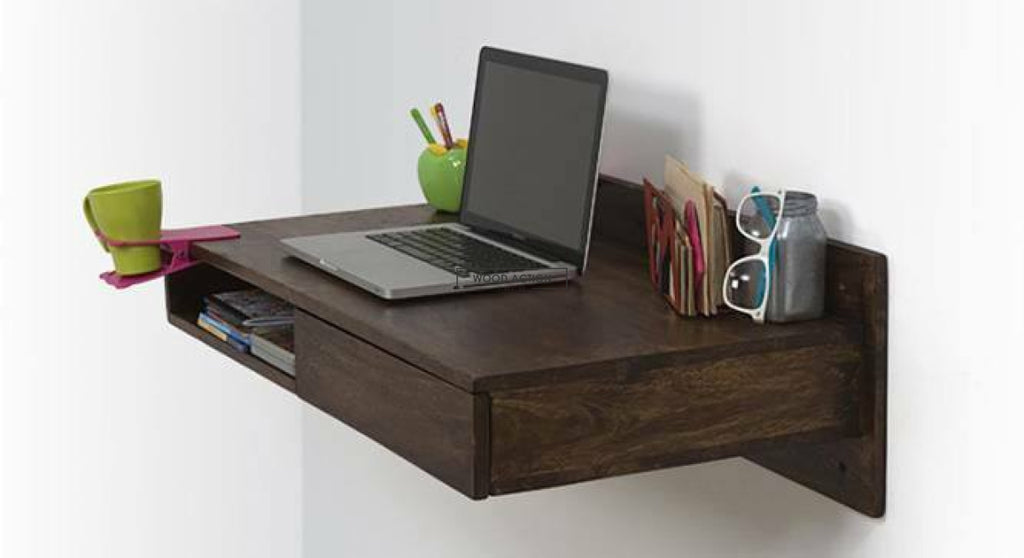 Floating Laptop Table – Wood Action