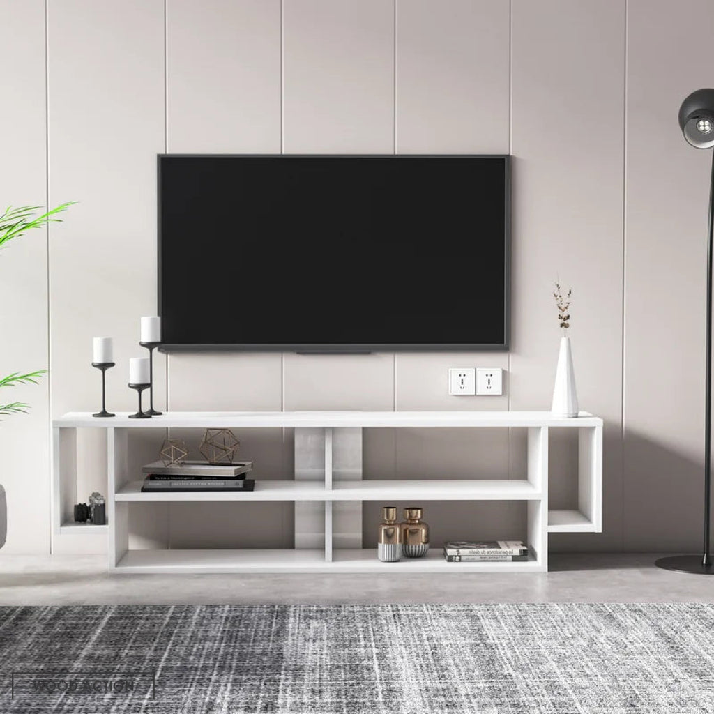 Isle Lcd Console Wood Action