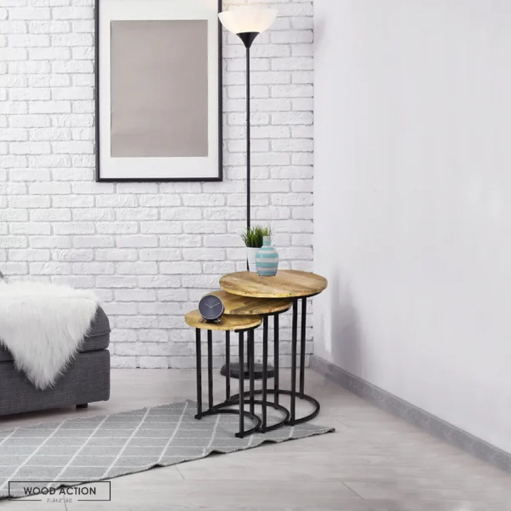 Marcee Nesting Table – Wood Action