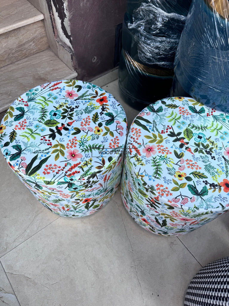 Premium round Stool 007 – Wood Action