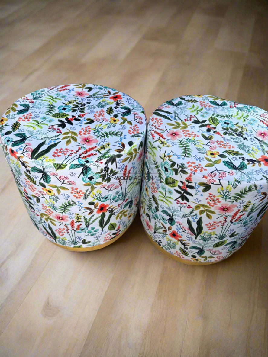 Premium round Stool 007 – Wood Action