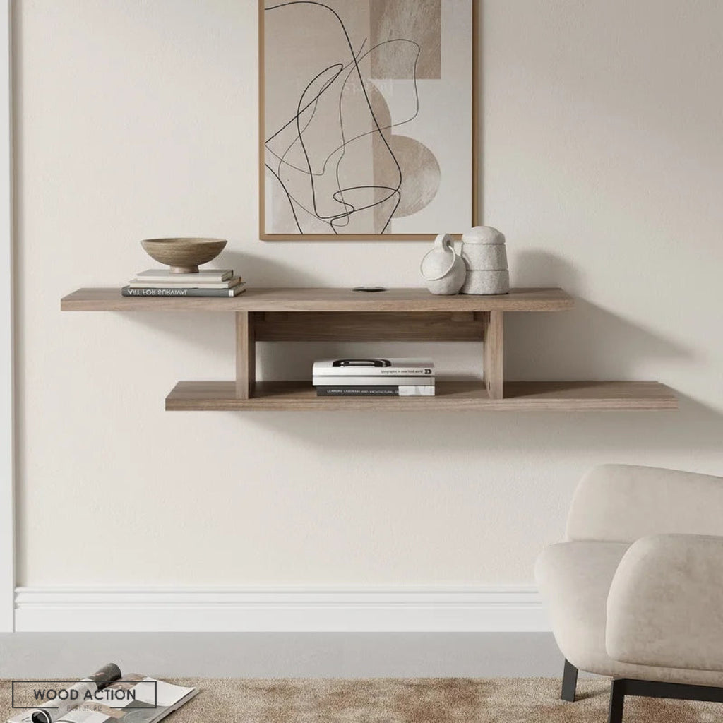 RISE LCD Console – Wood Action